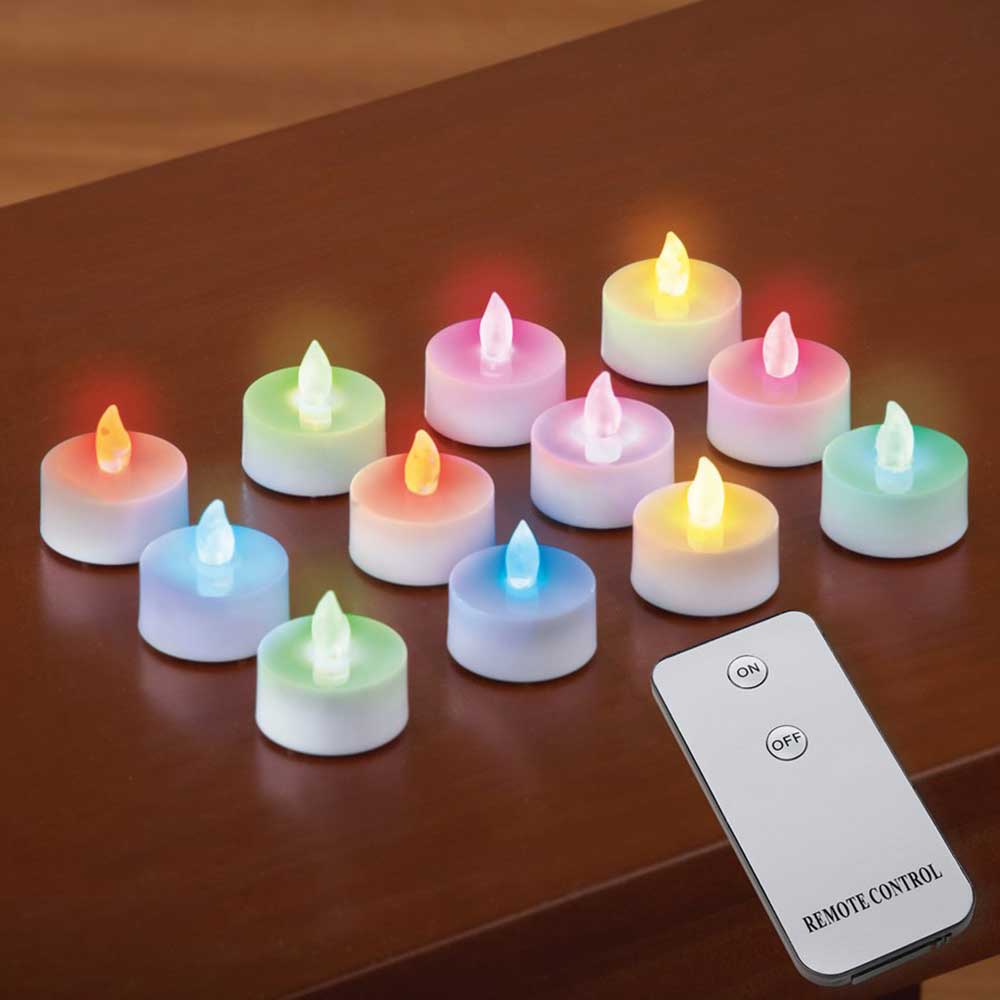 Remote Control Tea Lights (Set of 12) | Easylife