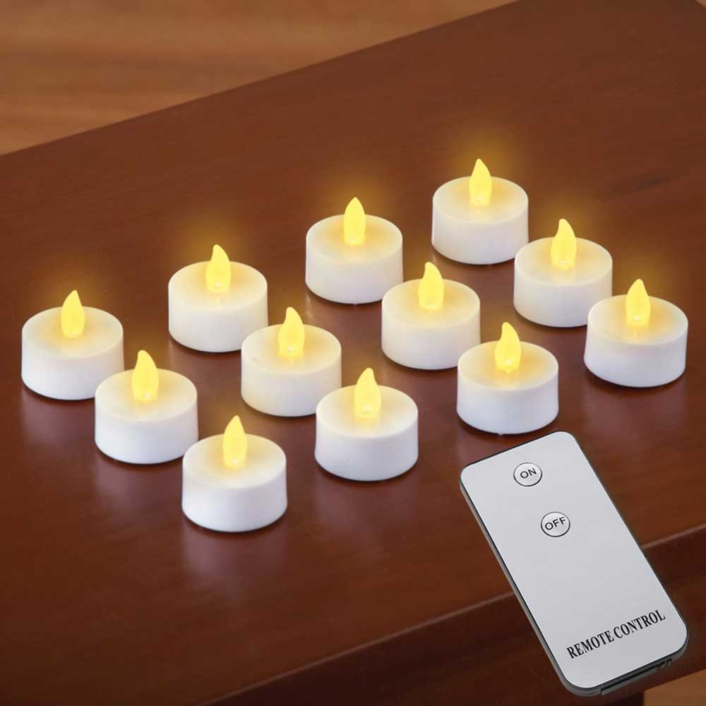 Remote Control Tea Lights (Set of 12) | Easylife